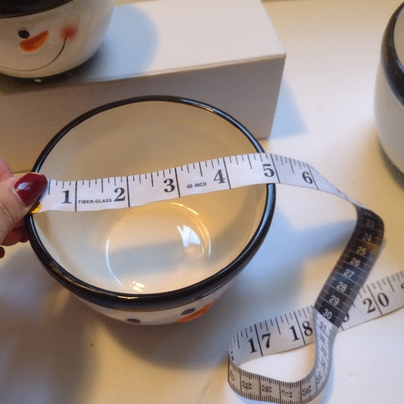 Housewares International | Holiday | Snowman Bowls Set Of 3 New Hand ...
